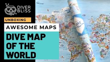 Awesome Maps Dive Map UNBOXING! Map of the Best Dive Sites in The World ...